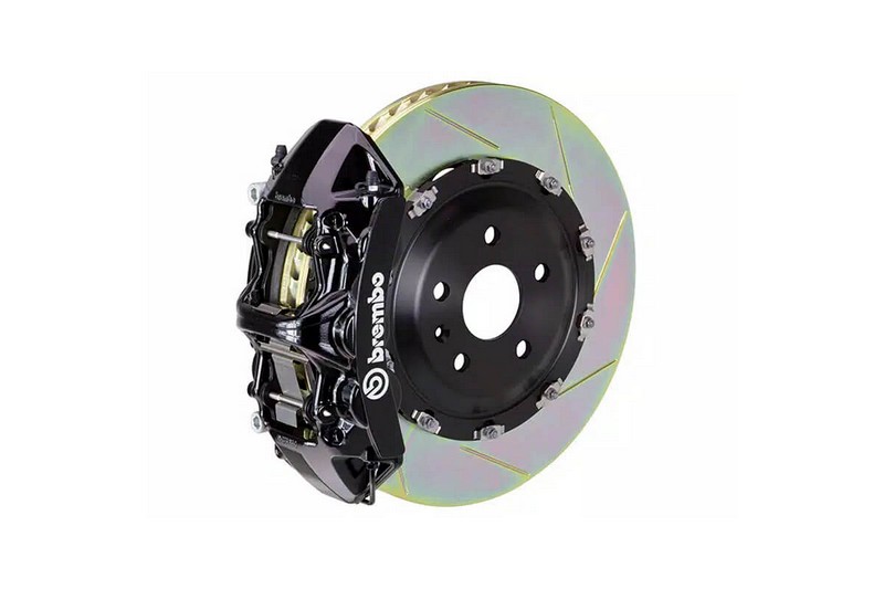 Brembo 4 Piston Brake Kit with Type 1 Slotted Rotors for Ford F150 ...