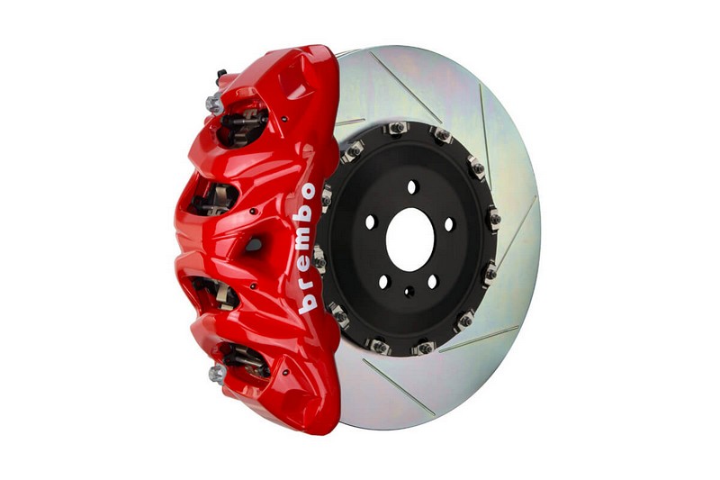 Brembo 4 Piston Brake Kit with Cross-Drilled Rotors for Ford F150 ...