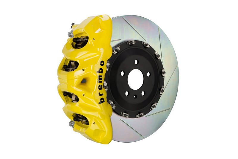 Brembo 4 Piston Brake Kit with Cross-Drilled Rotors for Ford F150 ...